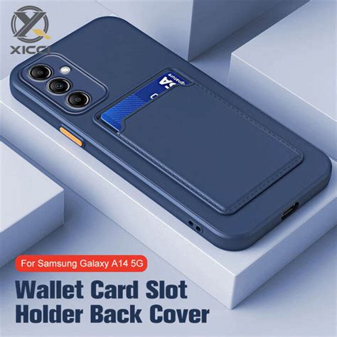XICCI Casing Silikon Mewah Lembut Tas Kartu Casing Ponsel Penutup Pelindung Tahan Guncangan