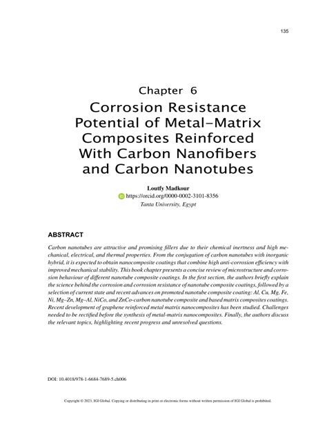 Pdf Chp 6 Corrosion Resistance Potential Of Metal Matrix