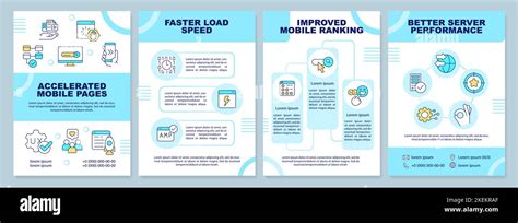 Accelerated Mobile Pages Brochure Template Stock Vector Image Art Alamy