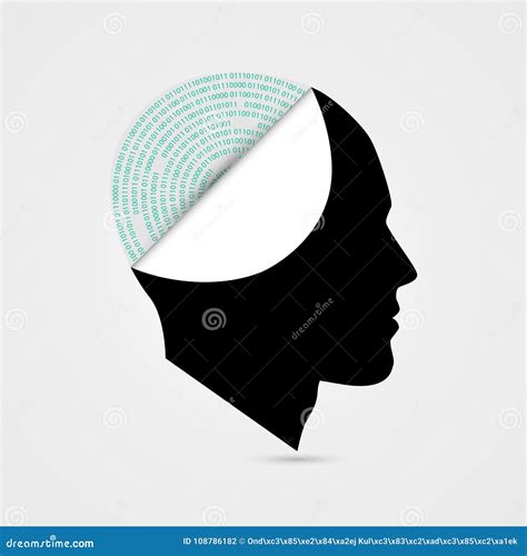 Artificial Intelligence Cyborg Stock Vector Illustration Of Idea Code 108786182