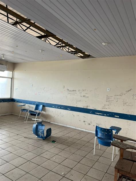 Alunos Denunciam Condições Da Estrutura Da Escola Severino Cavalcante
