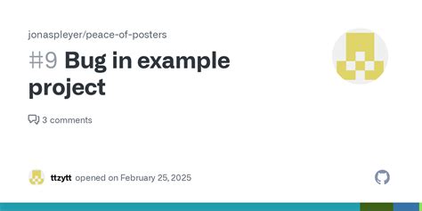 Bug In Example Project · Issue 9 · Jonaspleyerpeace Of Posters · Github