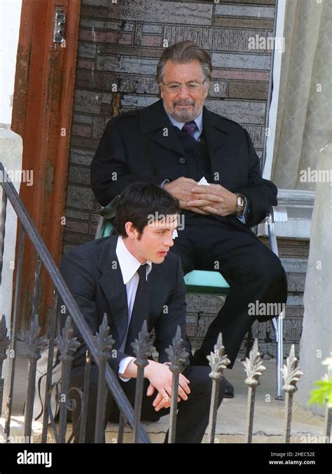 New York NY 20190404 Al Pacino And Logan Lerman Were Seen On Set Of