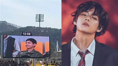 Miss You Taehyung Armys React To Bts V In Stands At Hana Bank K