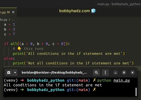 Check For Multiple Conditions In An If Statement In Python Bobbyhadz