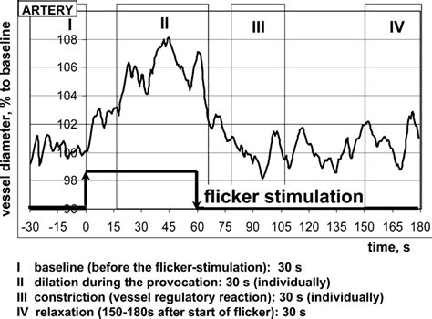 Temporal Arterial Vessel Reaction To Flicker Provocation And