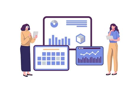 Premium Vector Analytics And Data Flat Style Illustration Vector Design