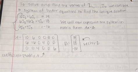 Solved To Solve And Find The Values Of I1 I6 We Can Use A Chegg Com