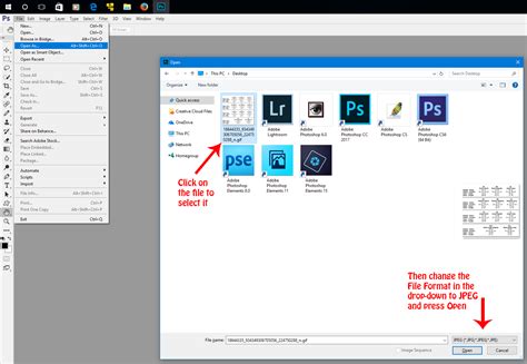 Solved I Wish To Open This File With Photoshop Gif Adobe Support Community