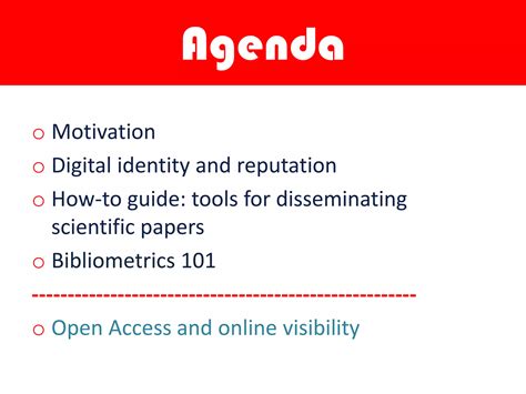 Making An Impact Scientific Profiles And Bibliometric Indicators Ppt