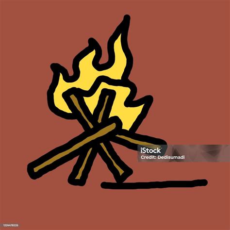 Ini Adalah Gambar Api Unggun Ilustrasi Stok Unduh Gambar Sekarang
