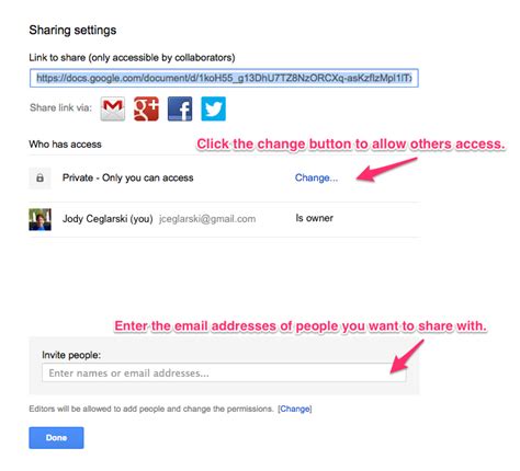 Google Docs Digital Texts Tools