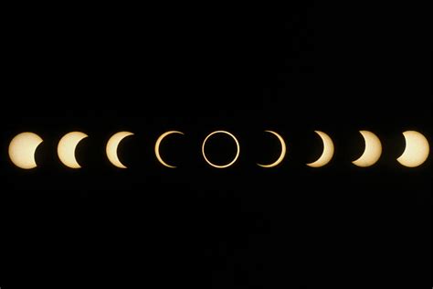 Time Lapse Image Of A Solar Eclipse Photograph By Dr Fred Espenak