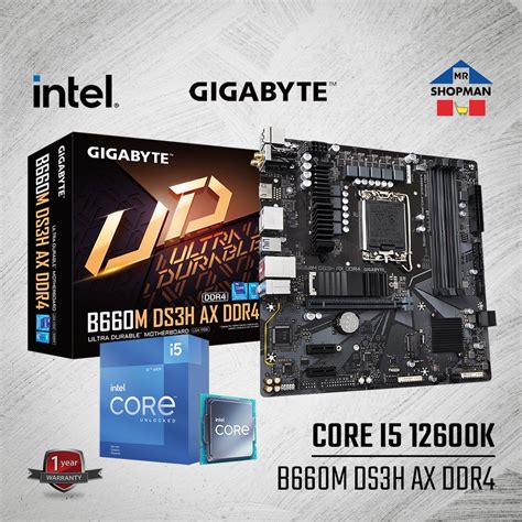Intel Core I K Processor W Gigabyte B M Ds H Ax Ddr