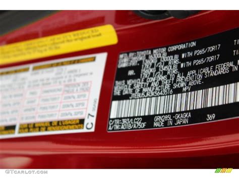 2019 4runner Color Code 3r3 For Barcelona Red Metallic Photo 131461849