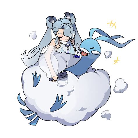 Hatsune Miku Altaria And Flying Miku Pokemon And 2 More Drawn By