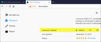 Change Default Tab Closing Behavior In Firefox Browser