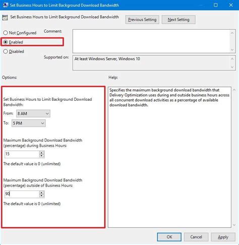 How To Limit Update Bandwidth During Specific Hours On Windows 10 April