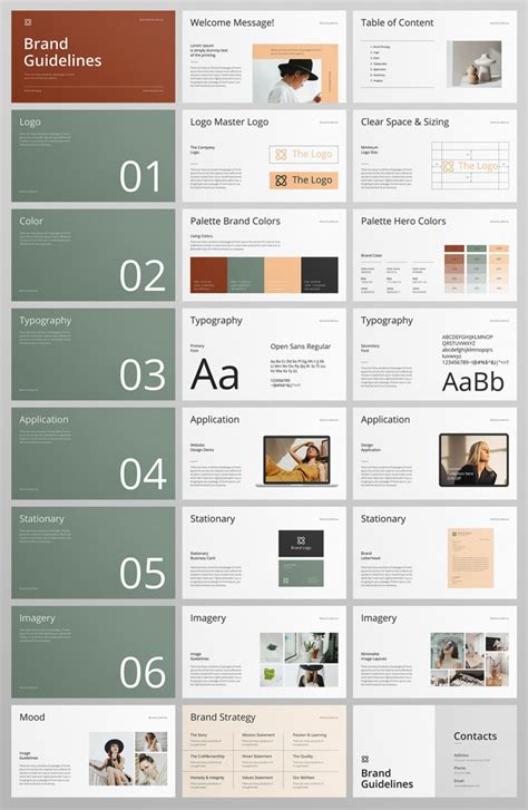 Adobe Indesign Brand Guidelines Presentation Template