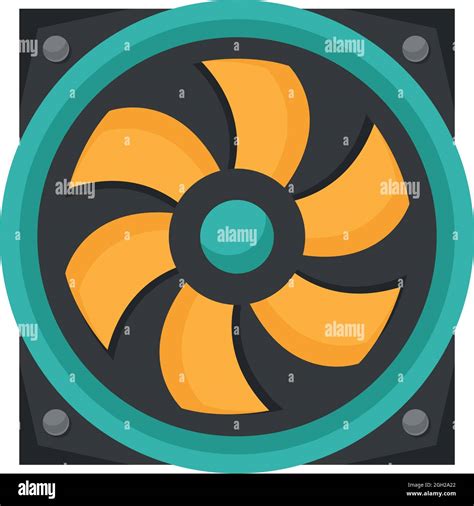 Computer Gpu Fan Stock Vector Image And Art Alamy
