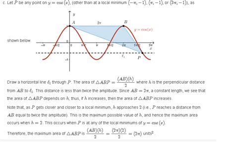 Sketch The Graph Of Y Cos X For −π≤x≤3π Identify The Two Local Maximum Points On This Graph