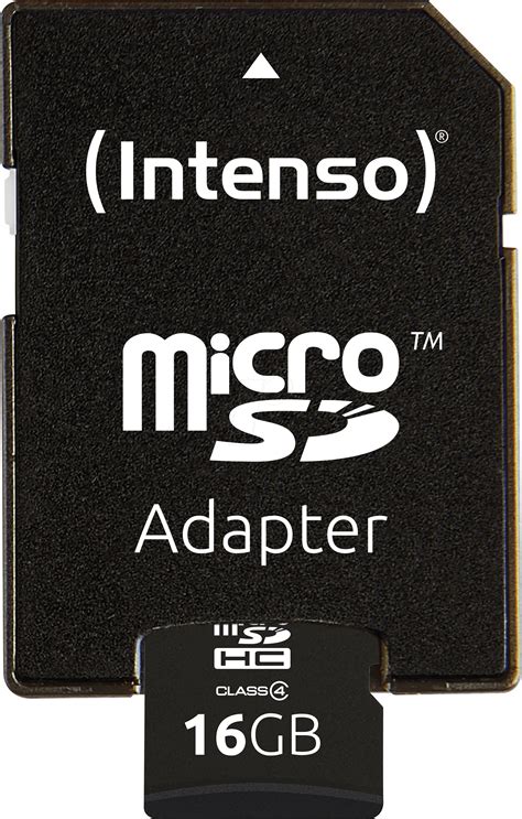 INTENSO MSDHC16G: MicroSDHC-Speicherkarte 16GB - Intenso bei reichelt ...