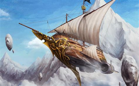 Flying Pirate Ship Minecraft Map