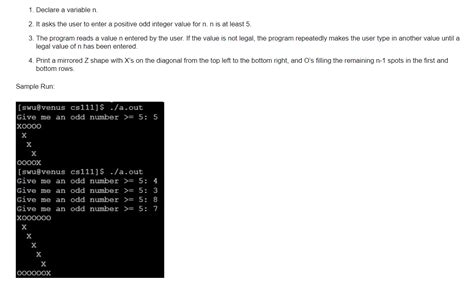 solved 1 declare a variable n 2 it asks the user to enter