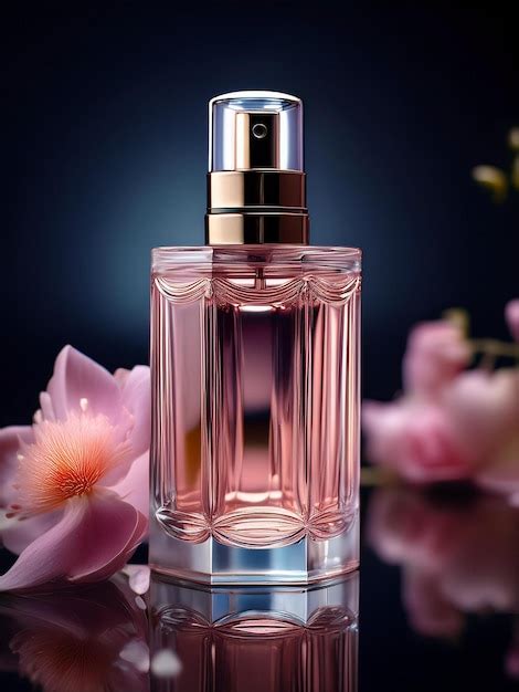 Photo Of A Perfume Bottle Layout For A Cosmetic Product Premium Ai