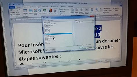 Microsoft Word Comment Inserer Date Et Heure A Un Document Word