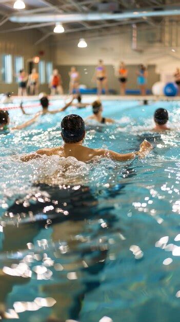 Premium Photo Aquatic Exercise Class Community And Fitness Waters