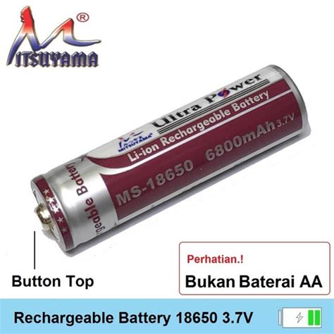 Jual Baterai MS 18650 6800mAh 3 7V Li Ion Rechargeable Battery