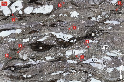Photomicrograph Of The Biotite Granodiorite Protomylonite Sample 2
