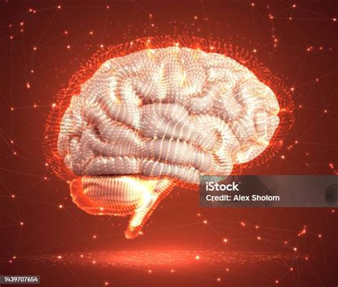 Human Brain And Abstract Design Elements Mesh Vector向量圖形及更多三角形圖片 Istock