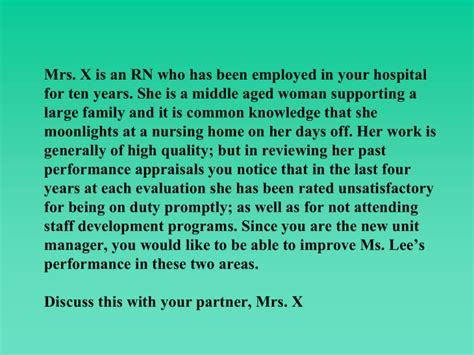 Nursing Performance Appraisal Motivation And Evaluation