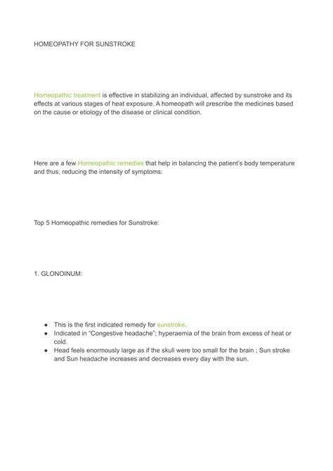 Ppt Sunstroke Causes And Treatment Rootcure Homeopathy Powerpoint
