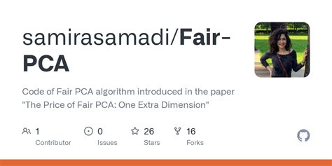 GitHub Samirasamadi Fair PCA Code Of Fair PCA Algorithm Introduced