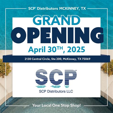 Grandopening Scpdistributors Scp Scp Distributors Superior Pool