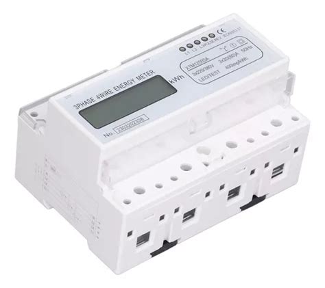 Medidor De Eletricidade Lcd Trifásico De 7 Dígitos De Energi