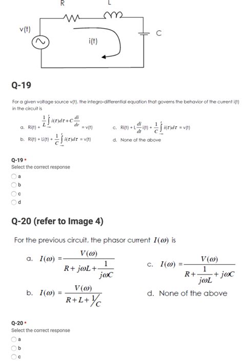 solved v t q 19 for a given voltage source v t the