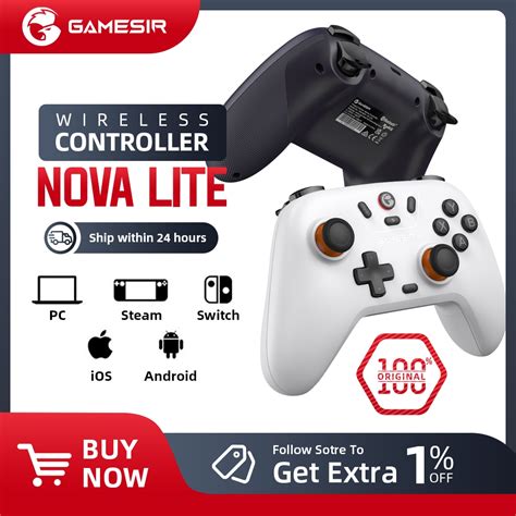 Gamesir T4 Nova Lite จอยเกมบลูทูธไร้สาย พร้อมเอฟเฟคฮอลล์ สําหรับ