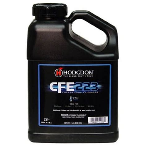 Hodgdon Cfe 223 Reloading 8lb Powder Siwash Sports