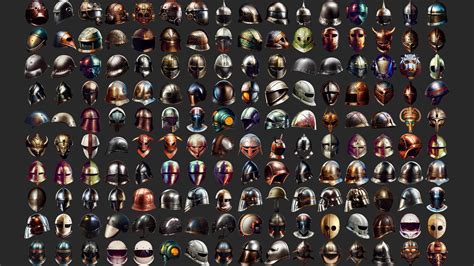 Artstation 160 Helmets Game Assets