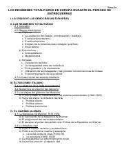 º LOS REGÍMENES TOTALITARIOS DURANTE EL PERÍODO DE ENTREGUERRAS pdf Tema LOS REGÍMENES