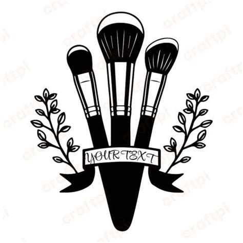 Makeup Tool Split Monogram Svg Png Psd Dxf  Files Craftpi
