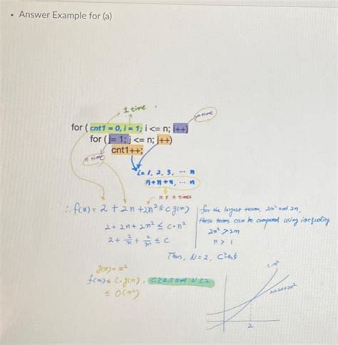 Solved Find The Computational Complexity For The Following