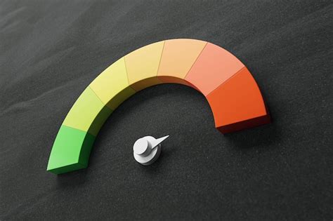 Premium Photo Generic Indicator Gauge On A Dark Background Showing