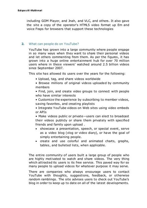 Youtube Assignment