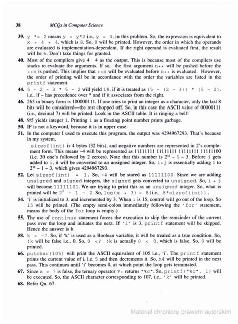 Mcq In Computer Science By Timothy J Williams Pdf