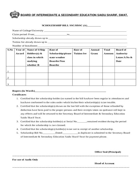 Board Of Intermediate And Secondary Education Saidu Sharif Swat Doc